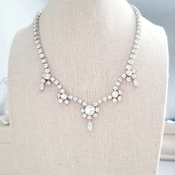 Kramar | Jewelry | Vintage Kramer Rhinestone Necklace | Poshmark